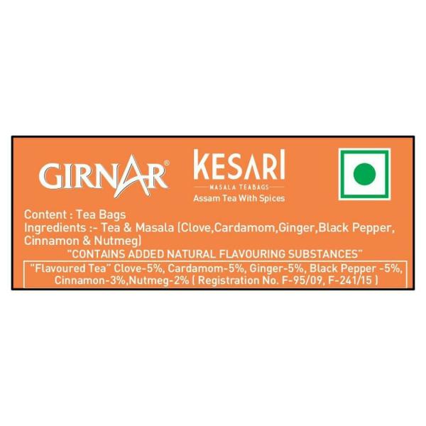Girnar Kesari Masala Tea Bags 25 pcs - JioMart