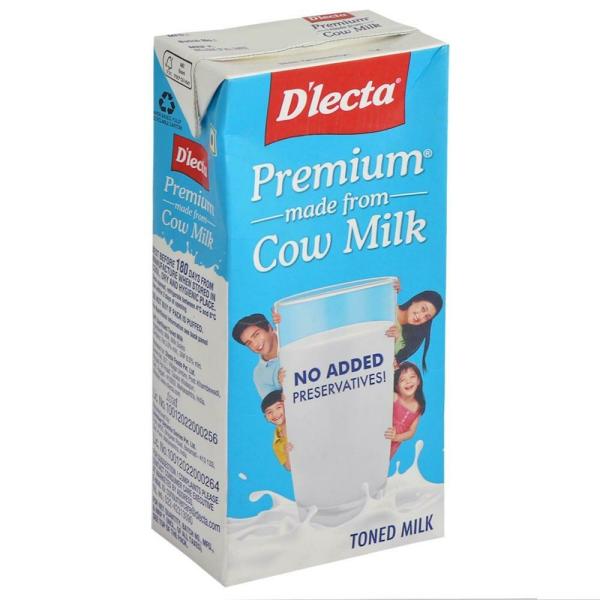 D'lecta Premium Toned Cow Milk 1 L (Tetra Pak) - JioMart