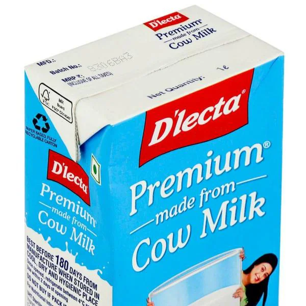 D'lecta Premium Toned Cow Milk 1 L (Tetra Pak) - JioMart