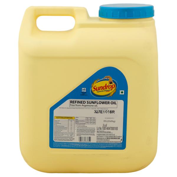 Sundrop SuperLite Advanced Refined Sunflower Oil 15 L - JioMart