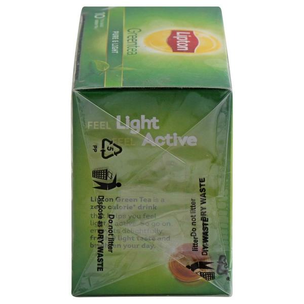Lipton Pure & Light Green Tea Bags 10 pcs - JioMart