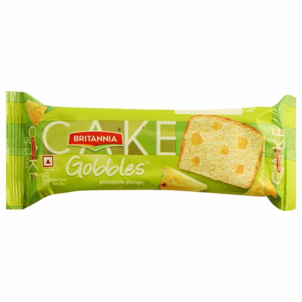 Britannia Gobbles Pineapple Plunge Cake 50 g (Pack) - JioMart
