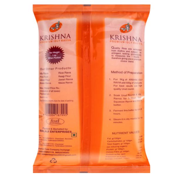 Krishna Premium Idly Rawa 1 kg - JioMart