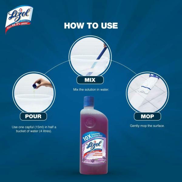 Lizol Lavender Disinfectant Surface Cleaner 500 ml - JioMart
