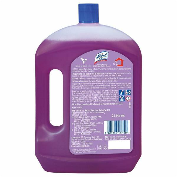 Lizol Lavender Disinfectant Surface Cleaner 2 L - JioMart