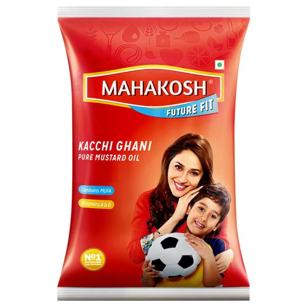 Mahakosh Future Fit Kacchi Ghani Mustard Oil 1 L (Pouch) - JioMart