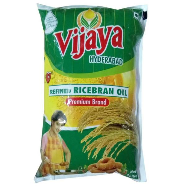 Vijaya Rice Bran Oil 1 L - JioMart