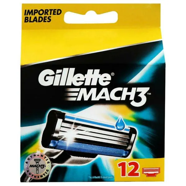 Gillette Mach3 Shaving Cartridge 12 pcs - JioMart