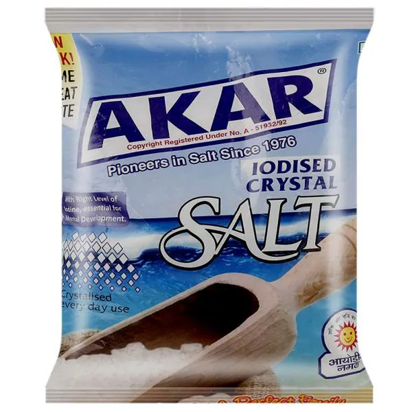 Akar Iodised Crystal Salt 1 kg - JioMart