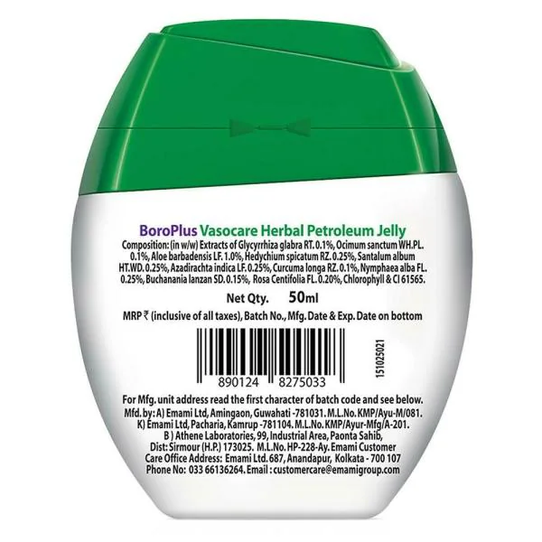 Boroplus Vasocare Herbal Petroleum Jelly 50 ml - JioMart