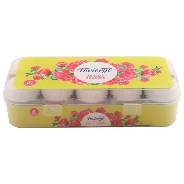 Pidilite Fevicryl Sunflower Acrylic Colours Kit (10 Shades) - JioMart