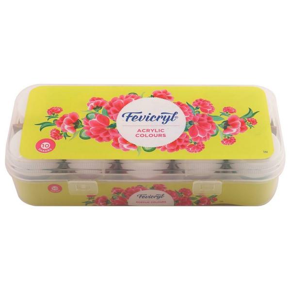 Pidilite Fevicryl Sunflower Acrylic Colours Kit (10 Shades) - JioMart