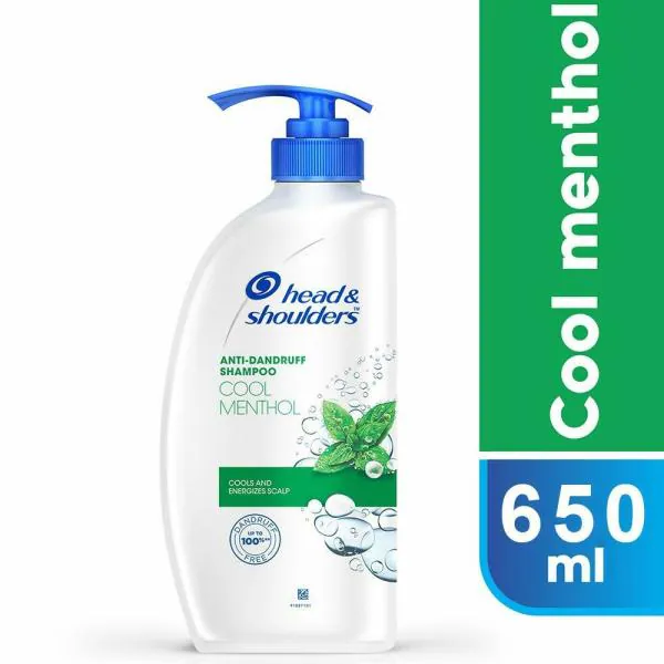 Head & Shoulders Cool Menthol Anti-Dandruff Shampoo 650 ml - JioMart