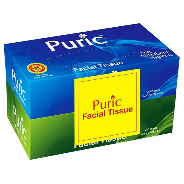 Puric Facial Tissues 100 pcs (Twin Pack) - JioMart