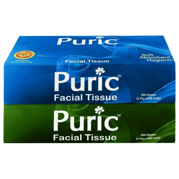 Puric Facial Tissues 100 pcs (Twin Pack) - JioMart