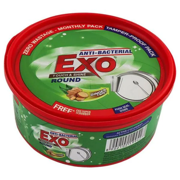 Exo Touch & Shine Anti-Bacterial Round Dishwash Bar 500 g - JioMart