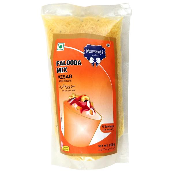 Moments Kesar Flavour Instant Falooda Mix 200 g - JioMart