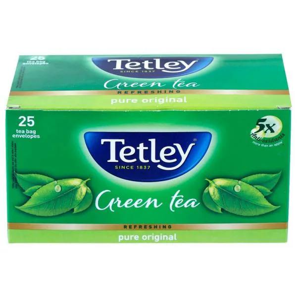 Tetley Pure Original Green Tea Bags 25 pcs - JioMart