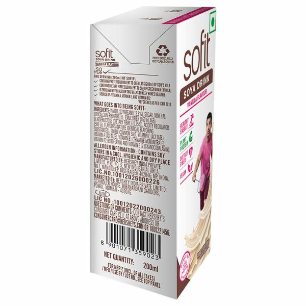 Sofit Vanilla Flavoured Soya Drink 200 ml (Tetra Pak) - JioMart