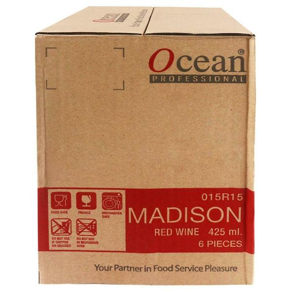 Ocean Madison Transparent Red Wine Stem Glass 425 ml (Set of 6) - JioMart