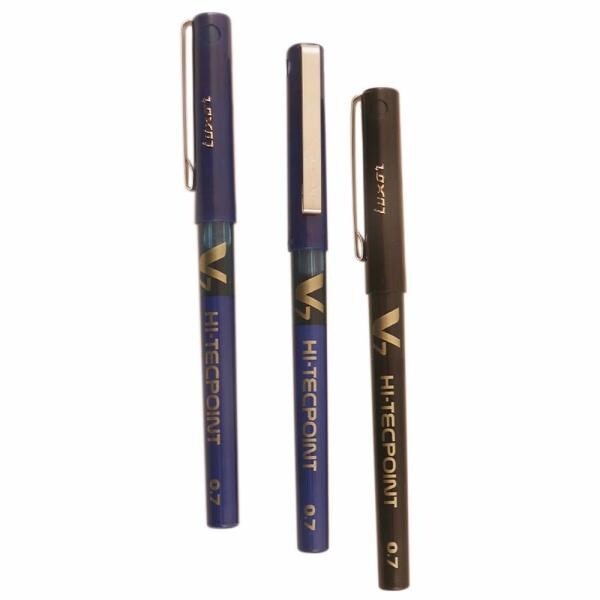Pilot Hi-techpoint V7 Ballpoint Pen (2 Blue+1 Black) - JioMart