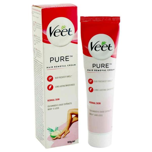 Veet Pure Hair Removal Cream for Normal Skin 100 g - JioMart