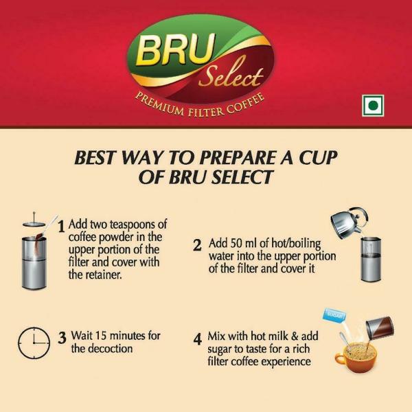 BRU Select Premium Filter Coffee Powder 200 g - JioMart