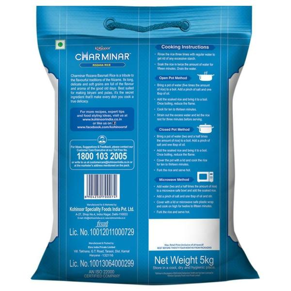 Kohinoor Charminar Rozana Basmati Rice 5 kg - JioMart