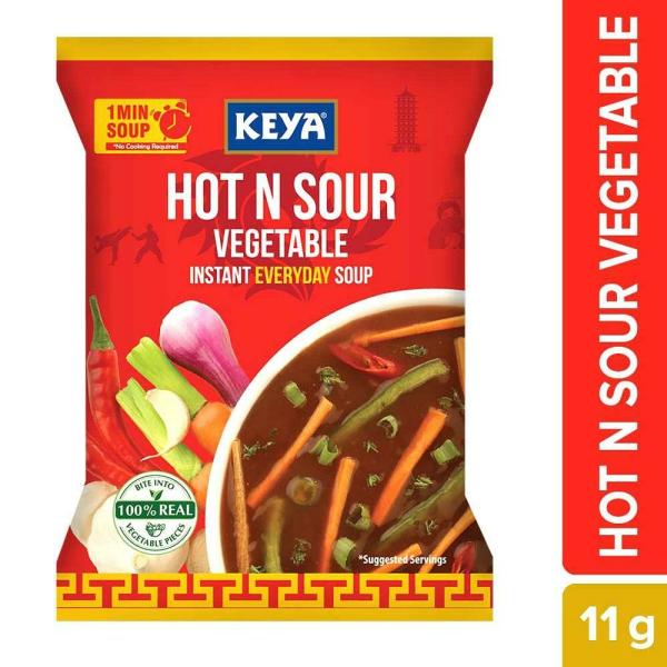 Keya Vegetable Hot & Sour Instant Soup 11 g - JioMart