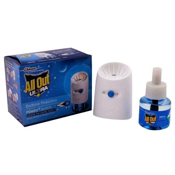 All Out Ultra Power+ Slider Mosquito Repellent Machine + Refill 45 ml ...