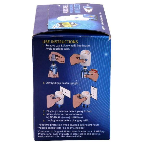 All Out Ultra Power+ Slider Mosquito Repellent Machine + Refill 45 ml ...