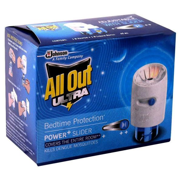 All Out Ultra Power+ Slider Mosquito Repellent Machine + Refill 45 ml ...