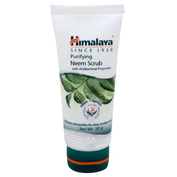 Himalaya Purifying Neem Scrub with Antibacterial Properties 50 g - JioMart
