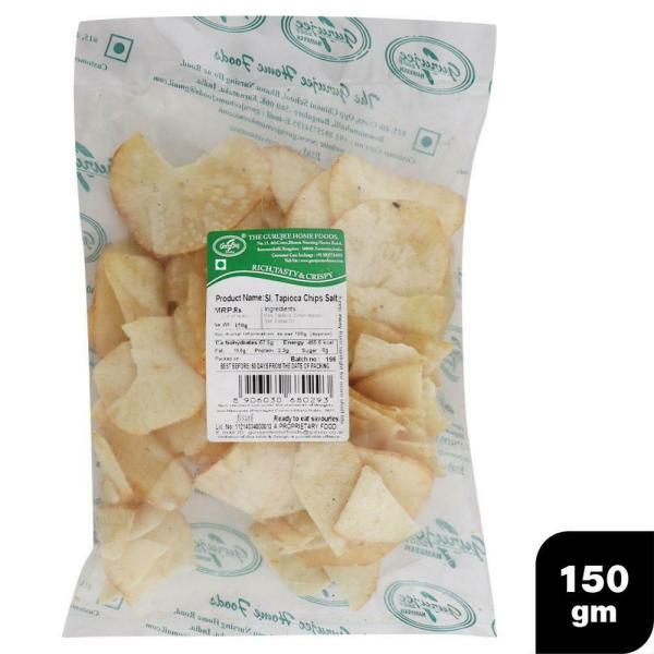 Gurujee Sliced Tapioca Salted Chips 150 g - JioMart