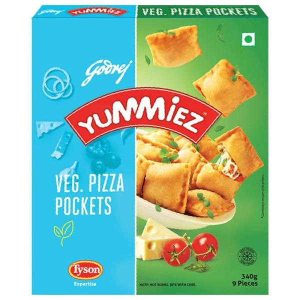 Yummiez Veg Pizza Pockets 340 g - JioMart