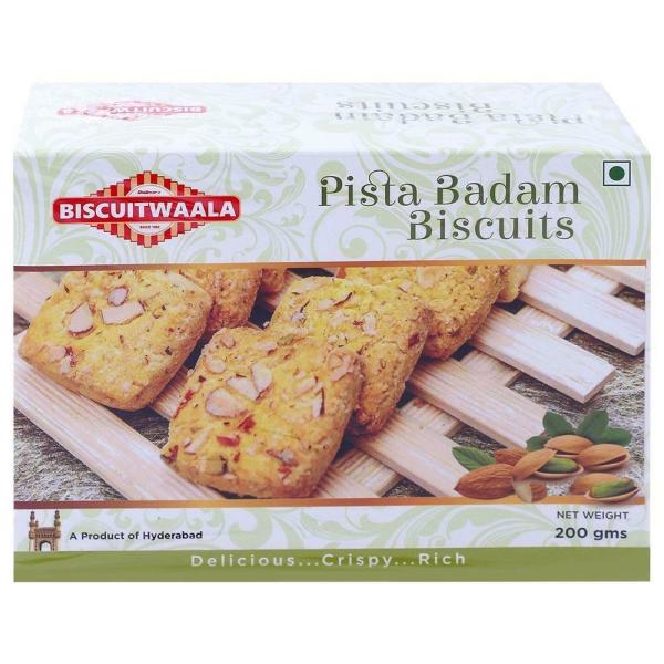 Shalimar's Biscuitwaala Badam Pista Biscuits 200 g - JioMart