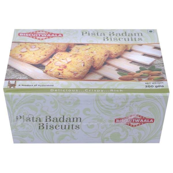 Shalimar's Biscuitwaala Badam Pista Biscuits 200 g - JioMart