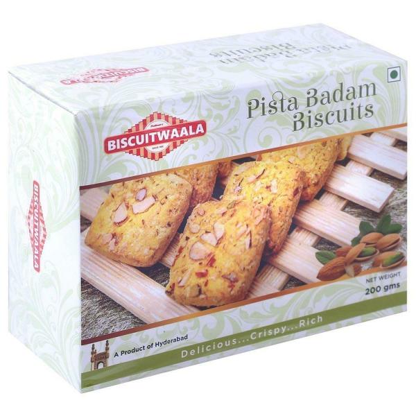 Shalimar's Biscuitwaala Badam Pista Biscuits 200 g - JioMart