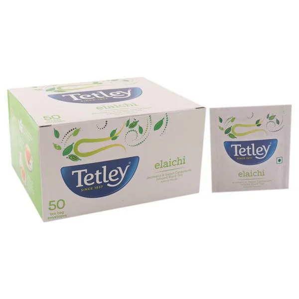 Tetley Elaichi Leaf Tea Bags 50 pcs - JioMart