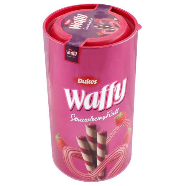 Dukes Waffy Strawberry Wafer Rolls 300 g - JioMart