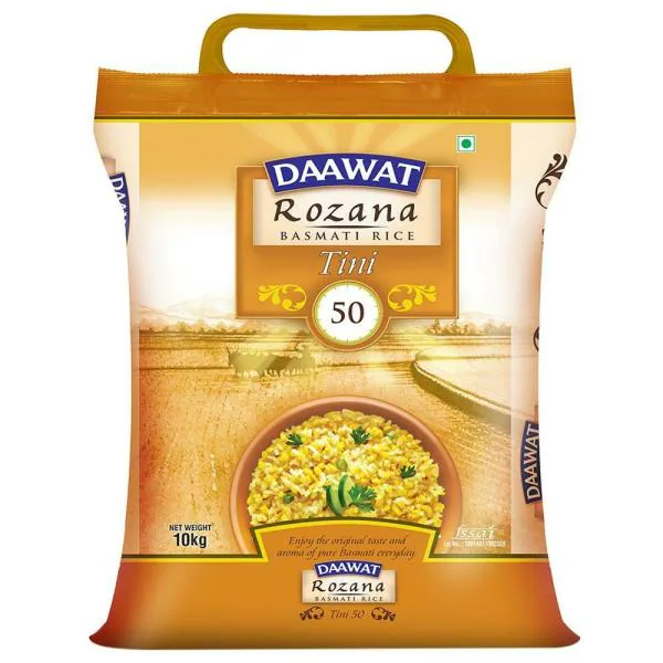 Daawat Rozana Tini 50 Basmati Rice 10 kg - JioMart