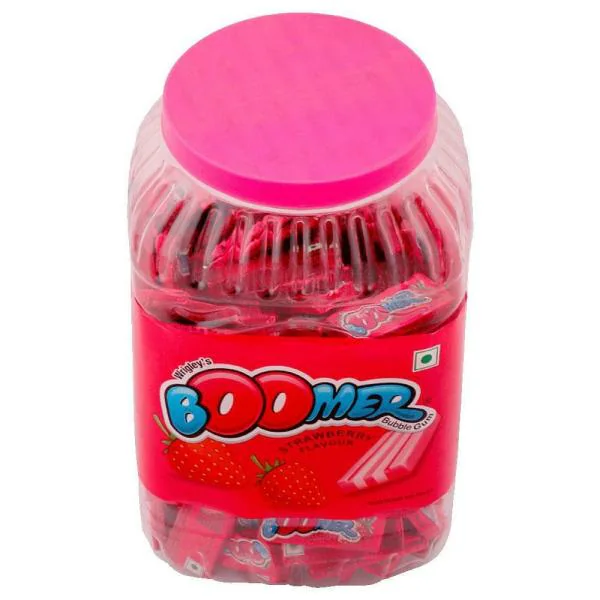 Boomer Strawberry Bubble Gum 510 g (150 pcs) - JioMart