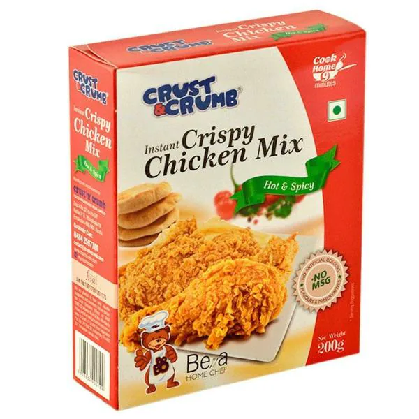 Crust & Crumb Hot & Spicy Instant Crispy Chicken Mix 200 g - JioMart