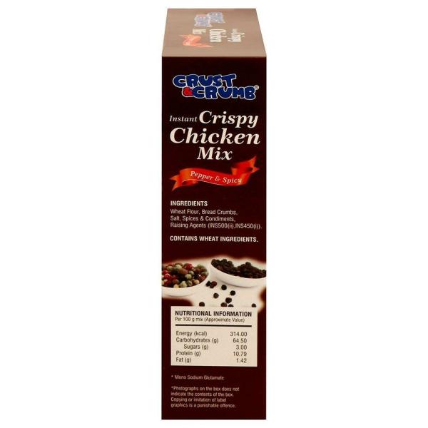 Crust & Crumb Pepper & Spicy Instant Crispy Chicken Mix 200 g - JioMart
