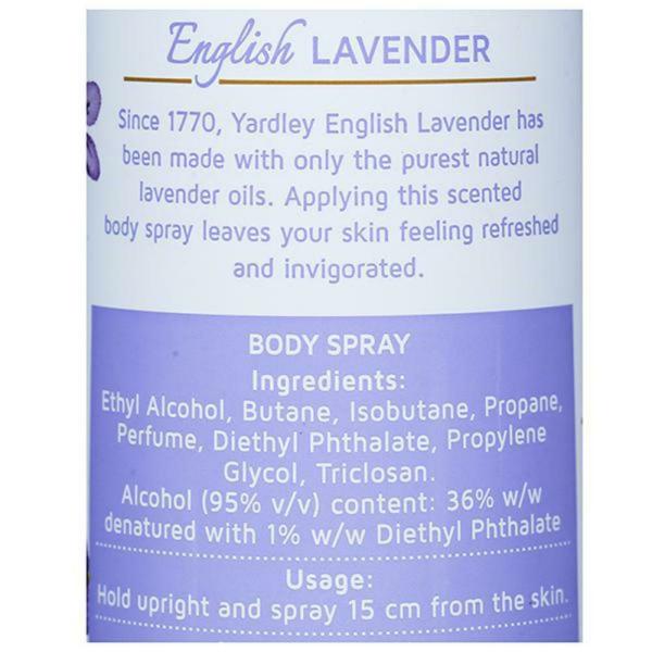 Yardley English Lavender Refreshing Body Spray for Women 150 ml - JioMart