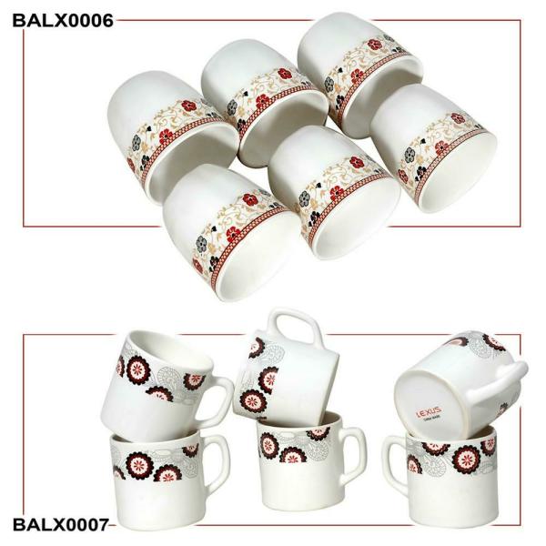 Lexus Comfort Assorted Ceramic Mug 140 ml (Set of 6) - JioMart
