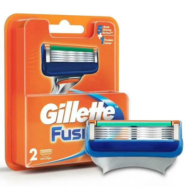 Gillette Fusion Shaving Cartridge 5 blades 2 pcs - JioMart