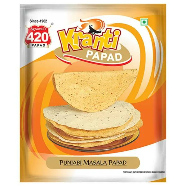 Agrawal's 420 Kranti Punjabi Masala Papad 200 g - JioMart