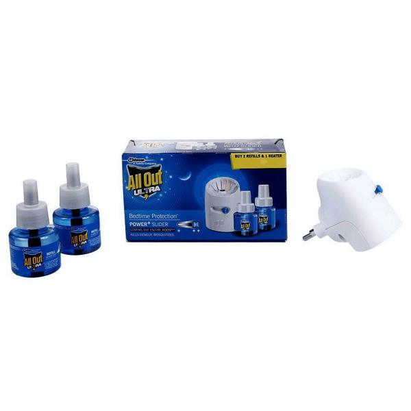 All Out Ultra Power+ Slider Mosquito Repellent Machine+ Refill 45 ml ...