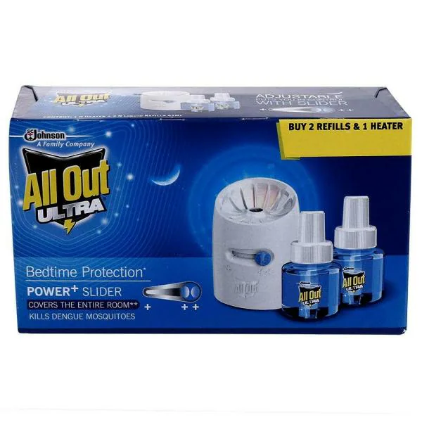 All Out Ultra Power+ Slider Mosquito Repellent Machine+ Refill 45 ml ...